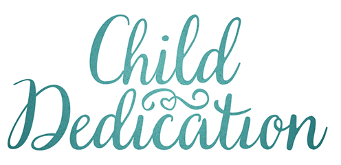 Word Art Baby Dedication